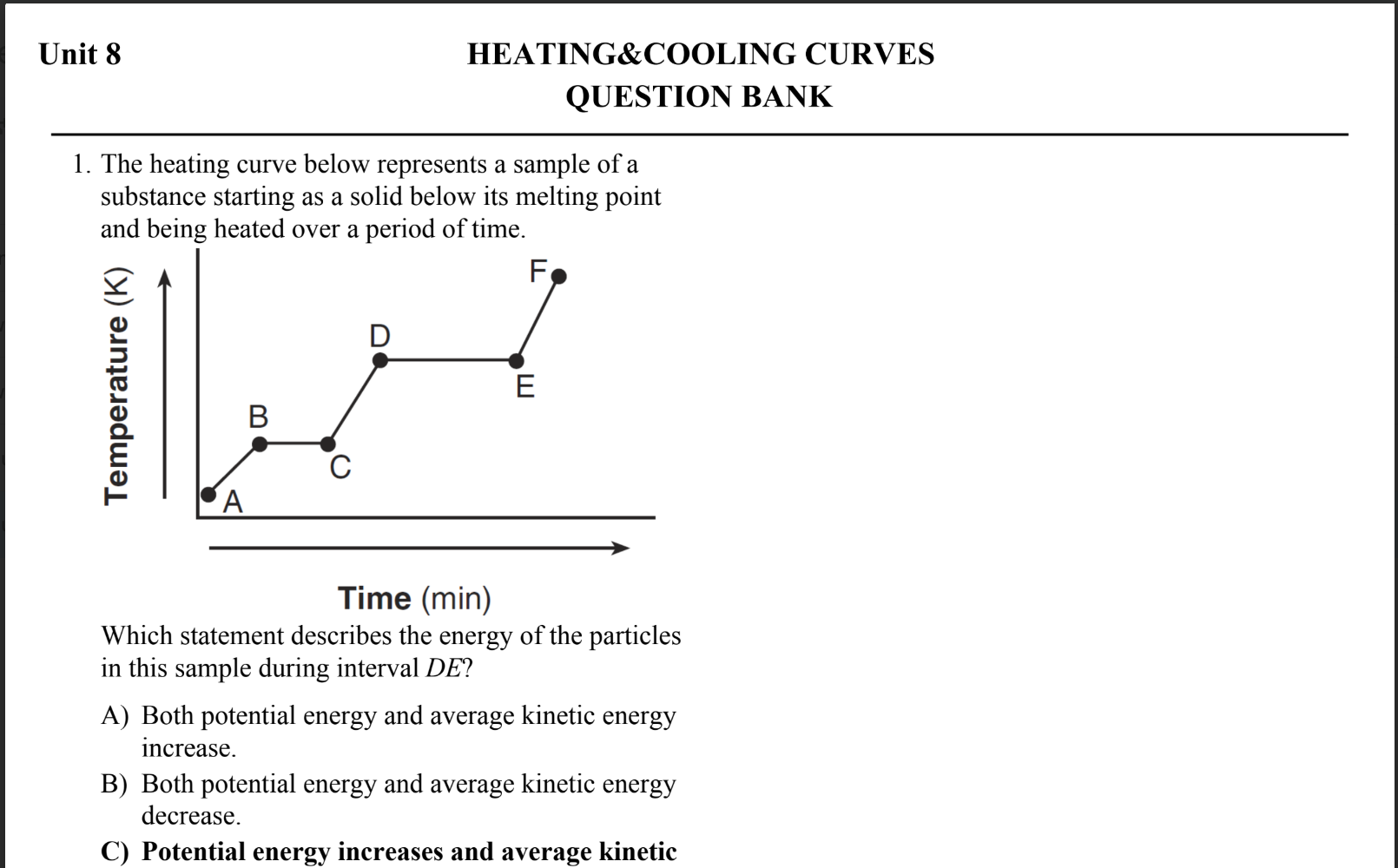 Heating Cooling Curves Discover And Master Now Chemdunn